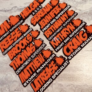 BULK 10 Magnetic Name Tags - Etsy