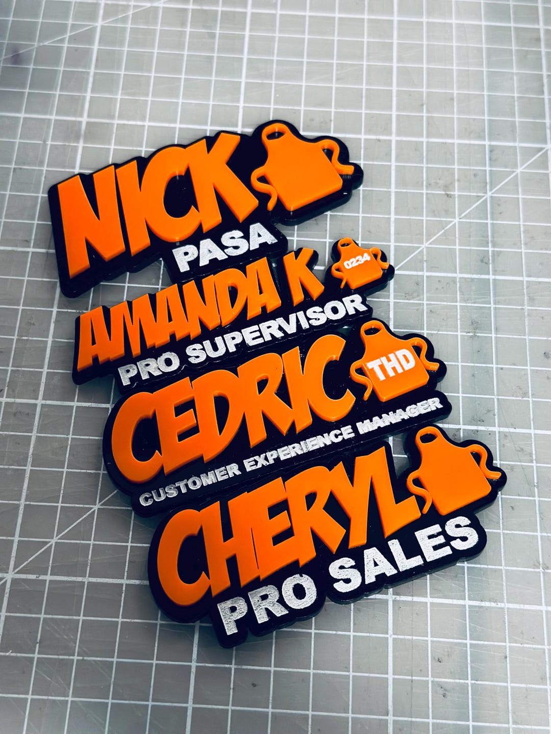 Magnetic Hardware Name Tag - Etsy