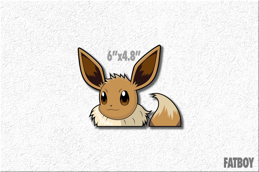 Eevee Peeker Sticker Pokemon - Etsy