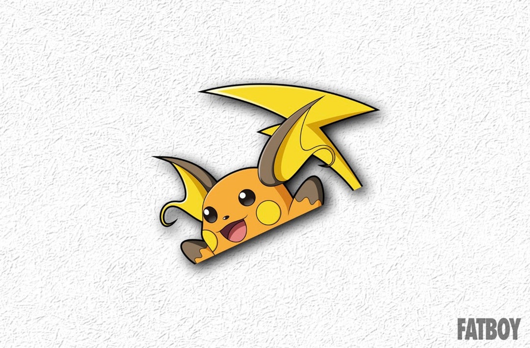 Raichu Peeker Sticker - Etsy
