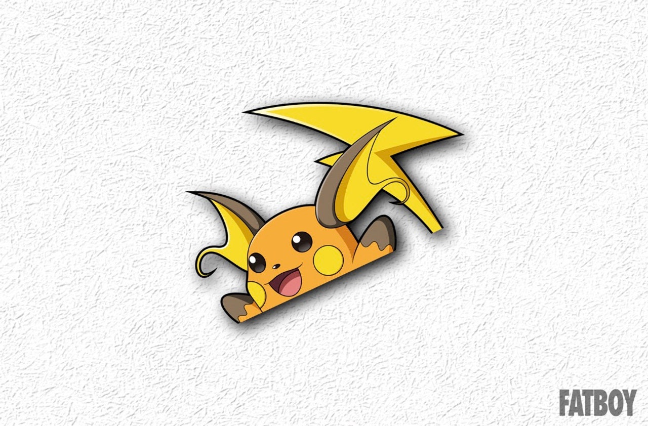 Raichu Peeker Sticker - Etsy
