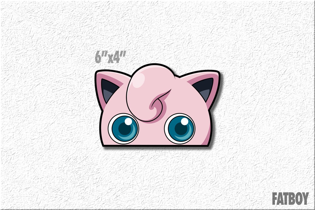 Jigglypuff Peeker Sticker Pokemon - Etsy