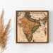 Vintage 1800s Map of India Abstract - Archival Reproduction - India ...