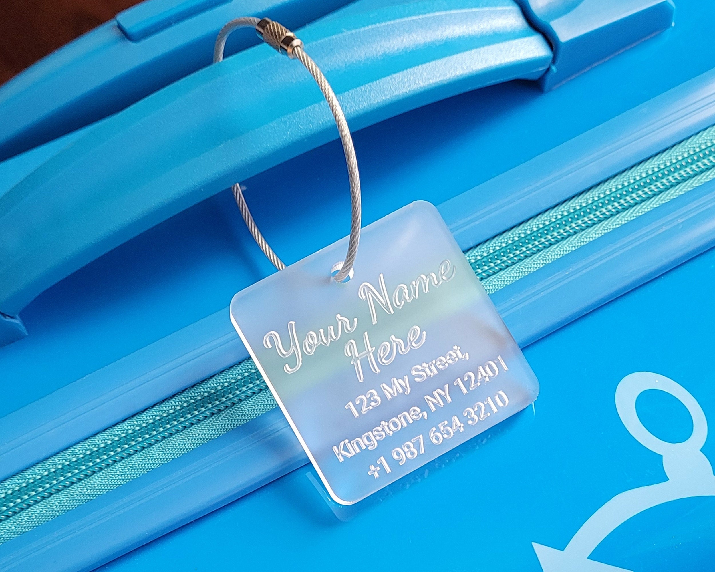 Luggage Tags Personalized Luggage Tags for Suitcases Durable Acrylic ...