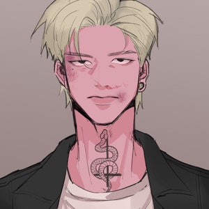 BUST UP ONLY Custom Digital Art Anime Style Commission Character Design ...