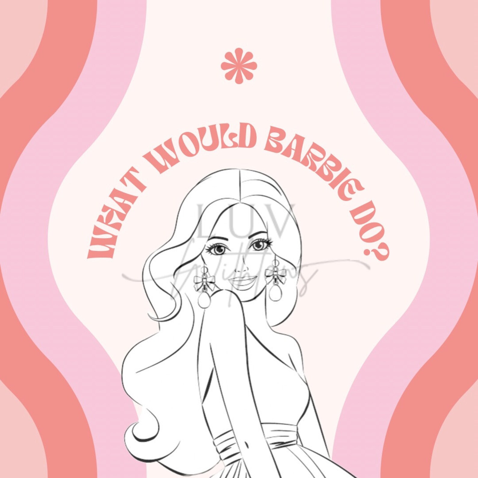 Barbie Inspired Poster Digital Wall Art Barbie Printable What Would ...