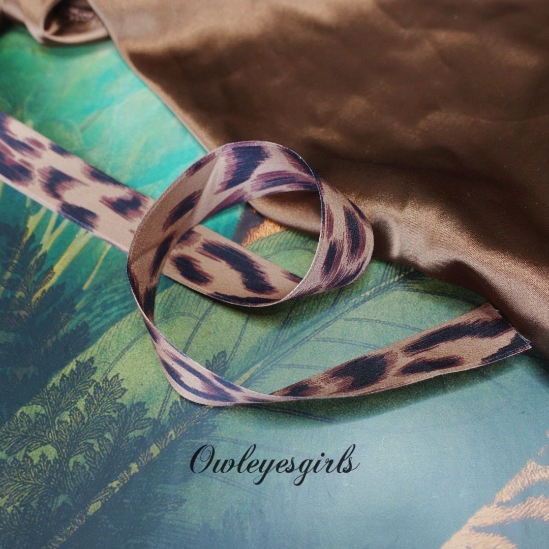 3yards of 2.5cm Wide Korean Leopard Print High-quality Double Face ...