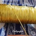 2mm 5yds Metallic Craft Cord, Gold Rope Cording，5 YARDS Cording Ribbon ...