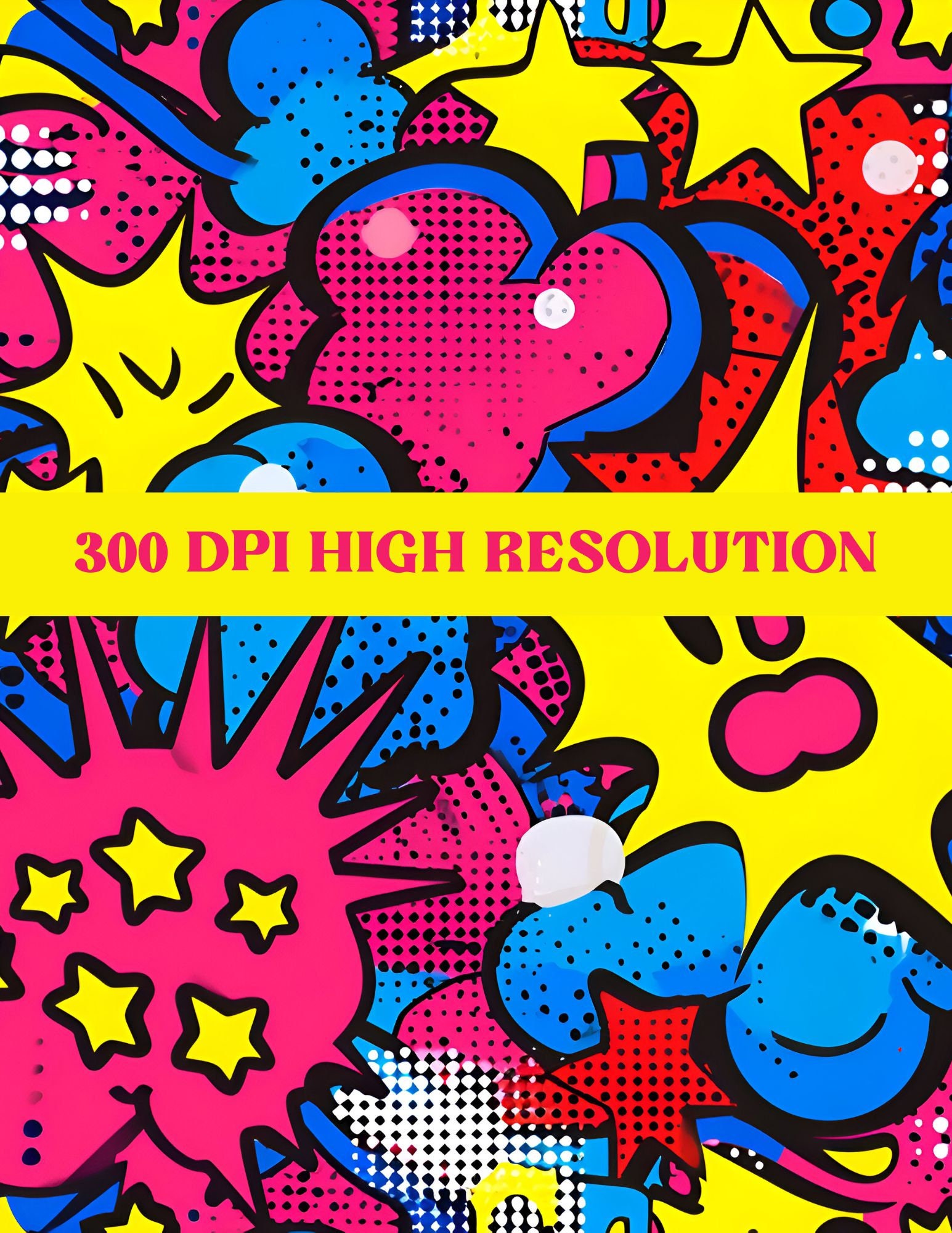 Abstract Comic Pop Seamless Digital Paper Scrapbook Paper Printable ...