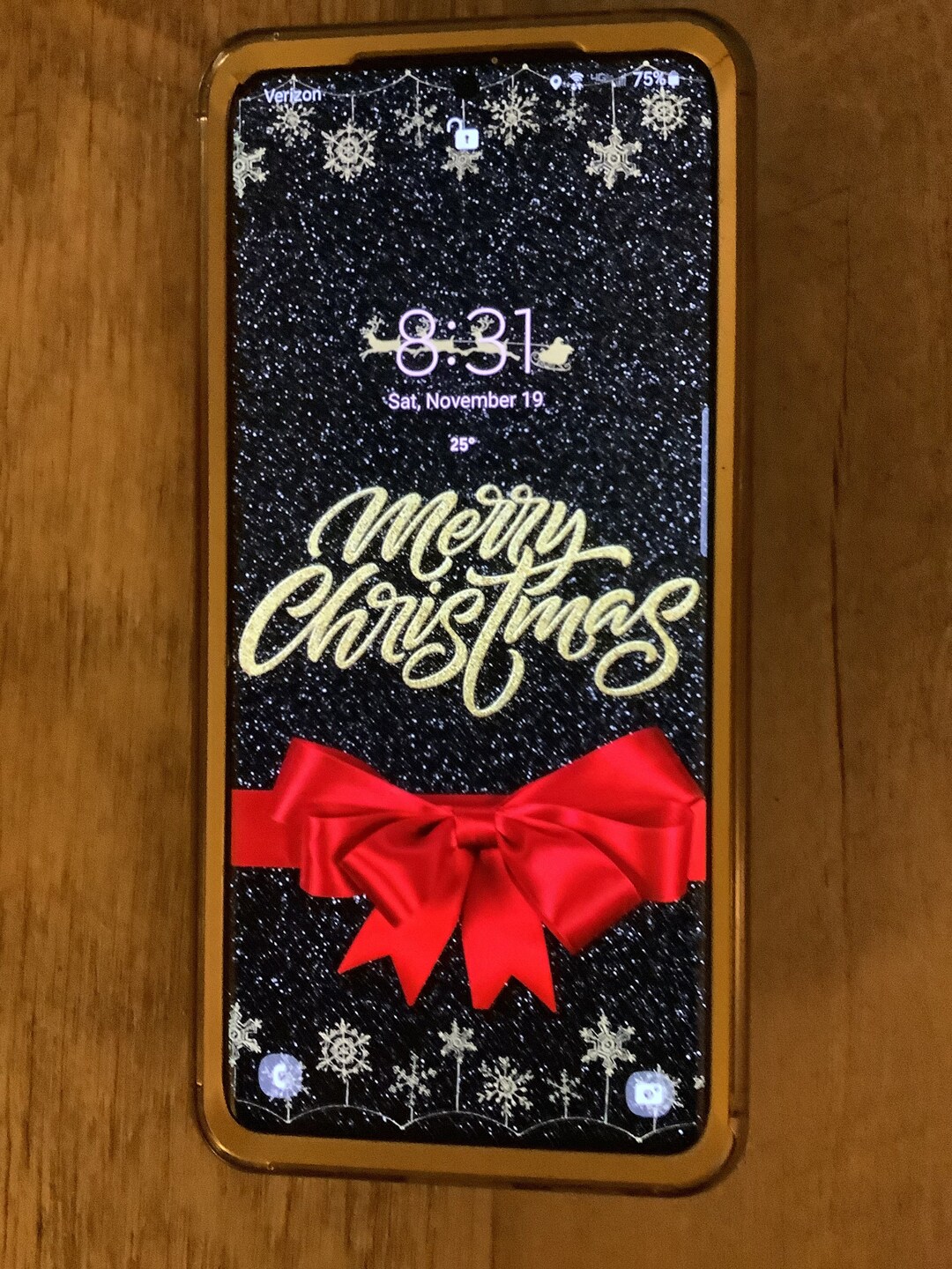 Merry Christmas Phone Wallpaper - Etsy