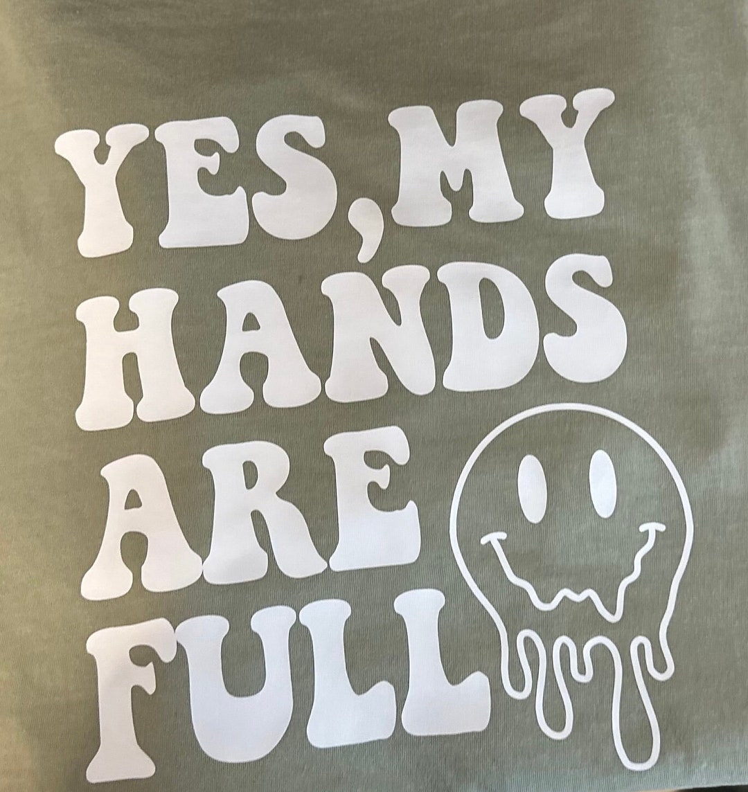 Hands Full Dad T-shirt, Comfort Colors, Twin Dad Fathers Day Gift ...