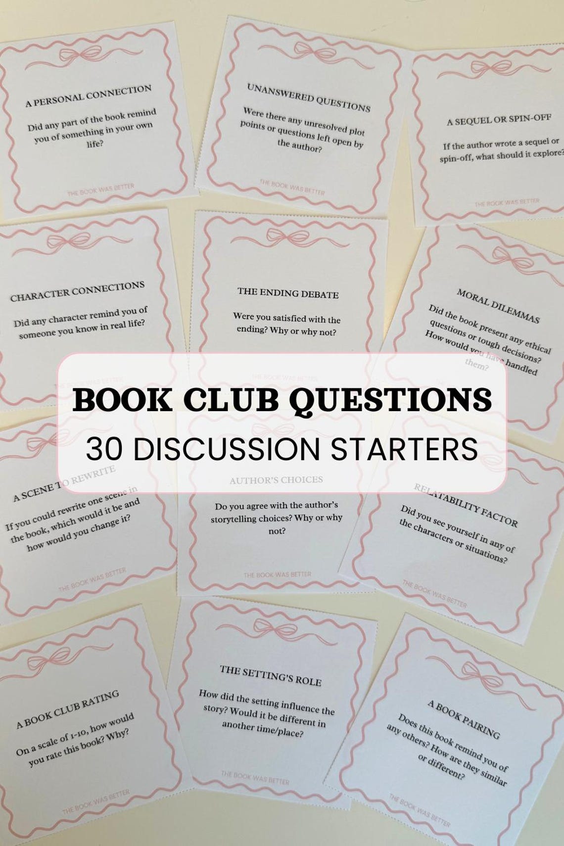 Book Club Discussion Guide Book Club Icebreaker Book Club Activities ...