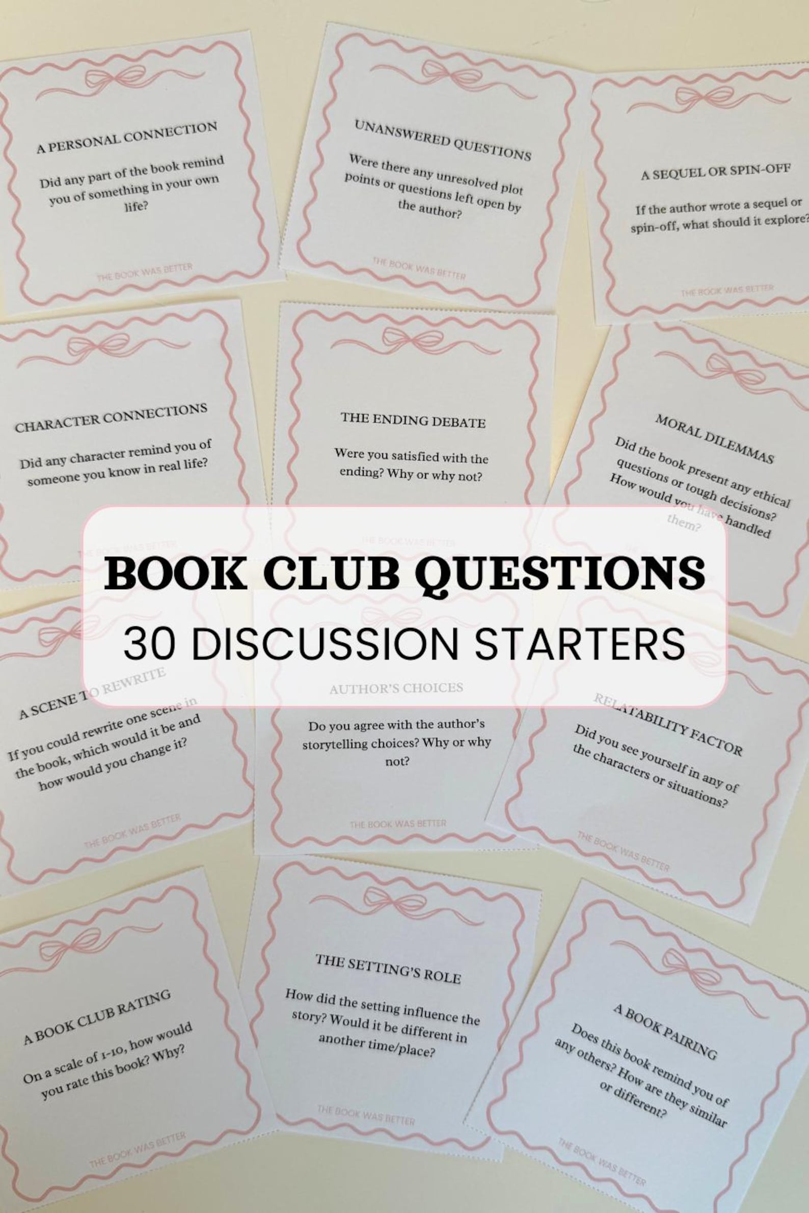 Book Club Discussion Guide Book Club Icebreaker Book Club Activities ...