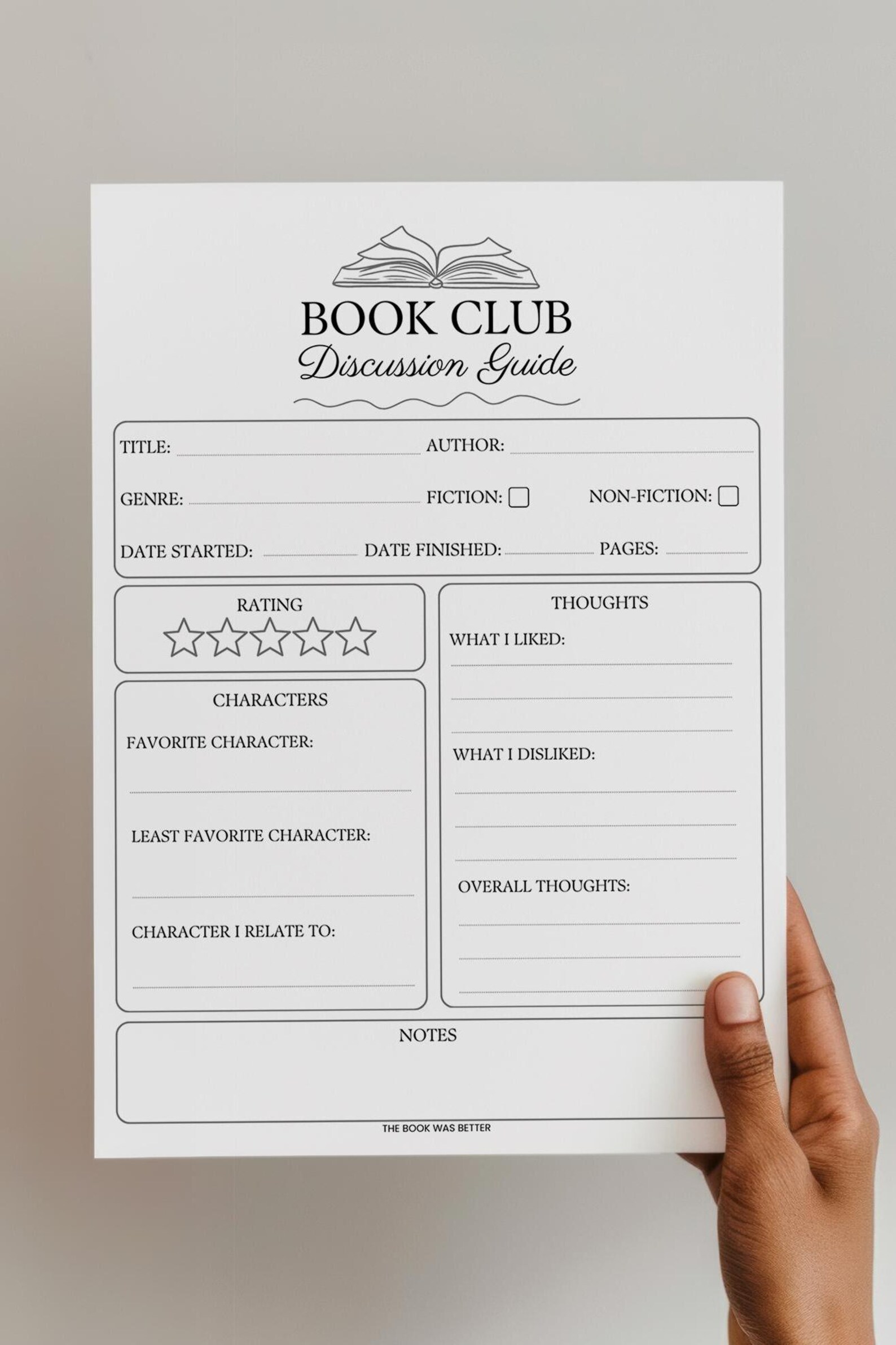 Book Club Discussion Guide Book Club Icebreaker Book Club Activities ...