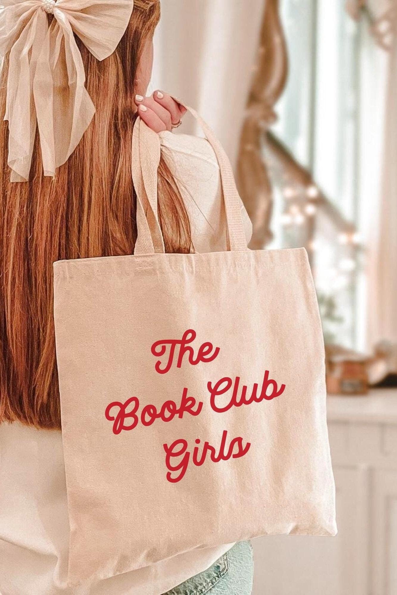 The Book Club Girls Tote Bag for Book Club Gifts Bookish Bag for ...