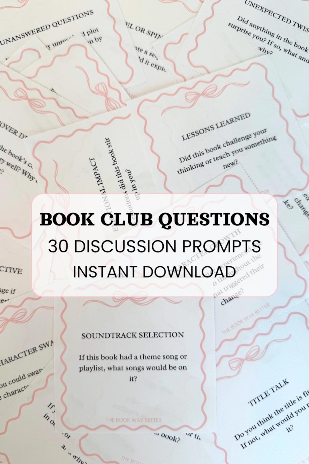 Book Club Discussion Guide Book Club Icebreaker Book Club Activities ...