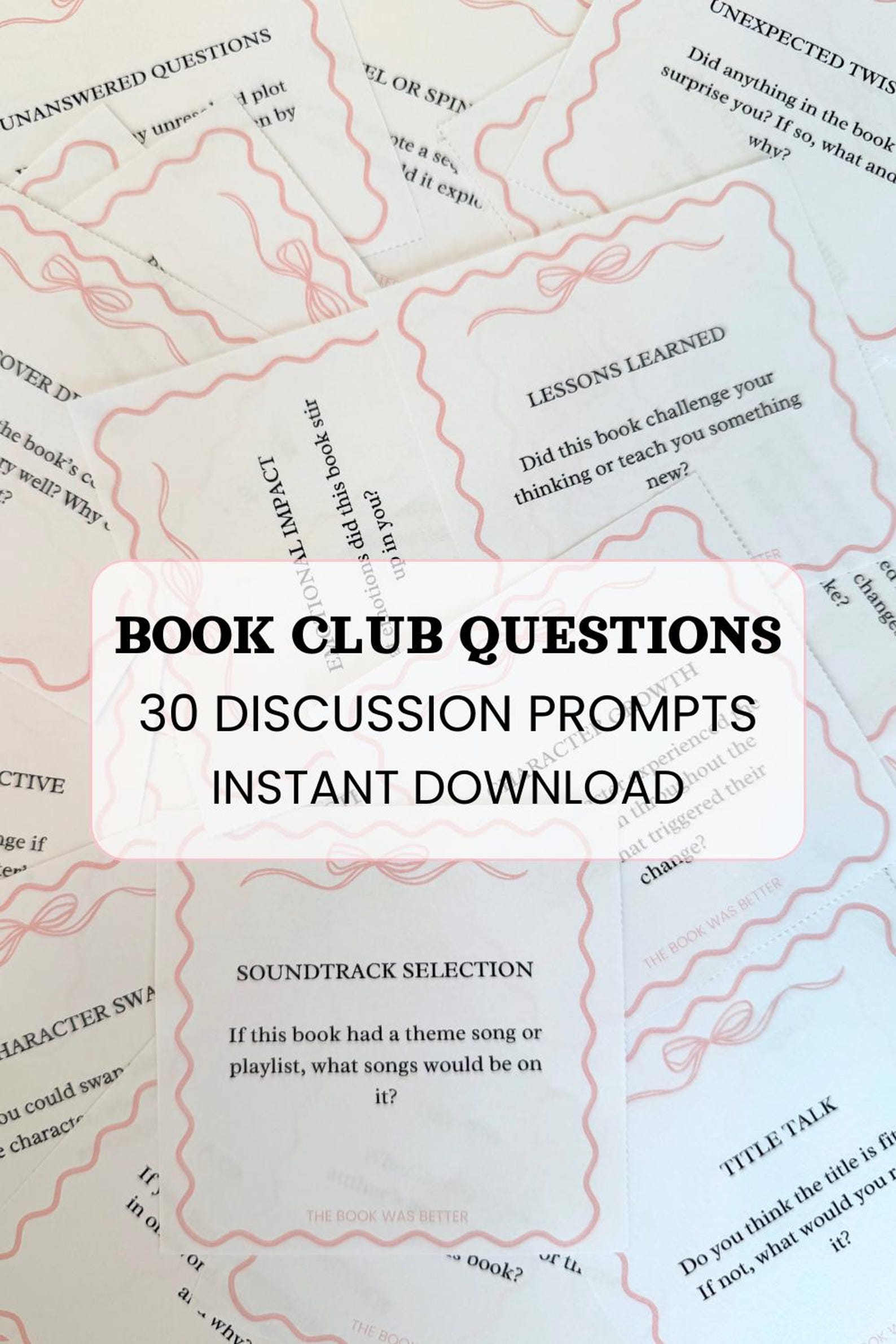 Book Club Discussion Guide Book Club Icebreaker Book Club Activities ...