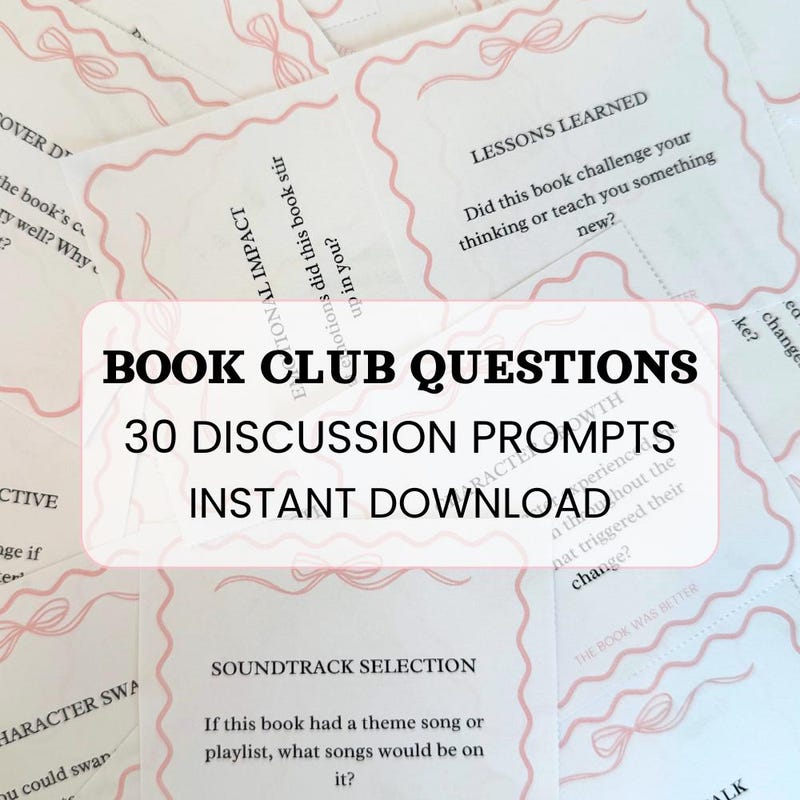 Book Club Powerpoints - Etsy