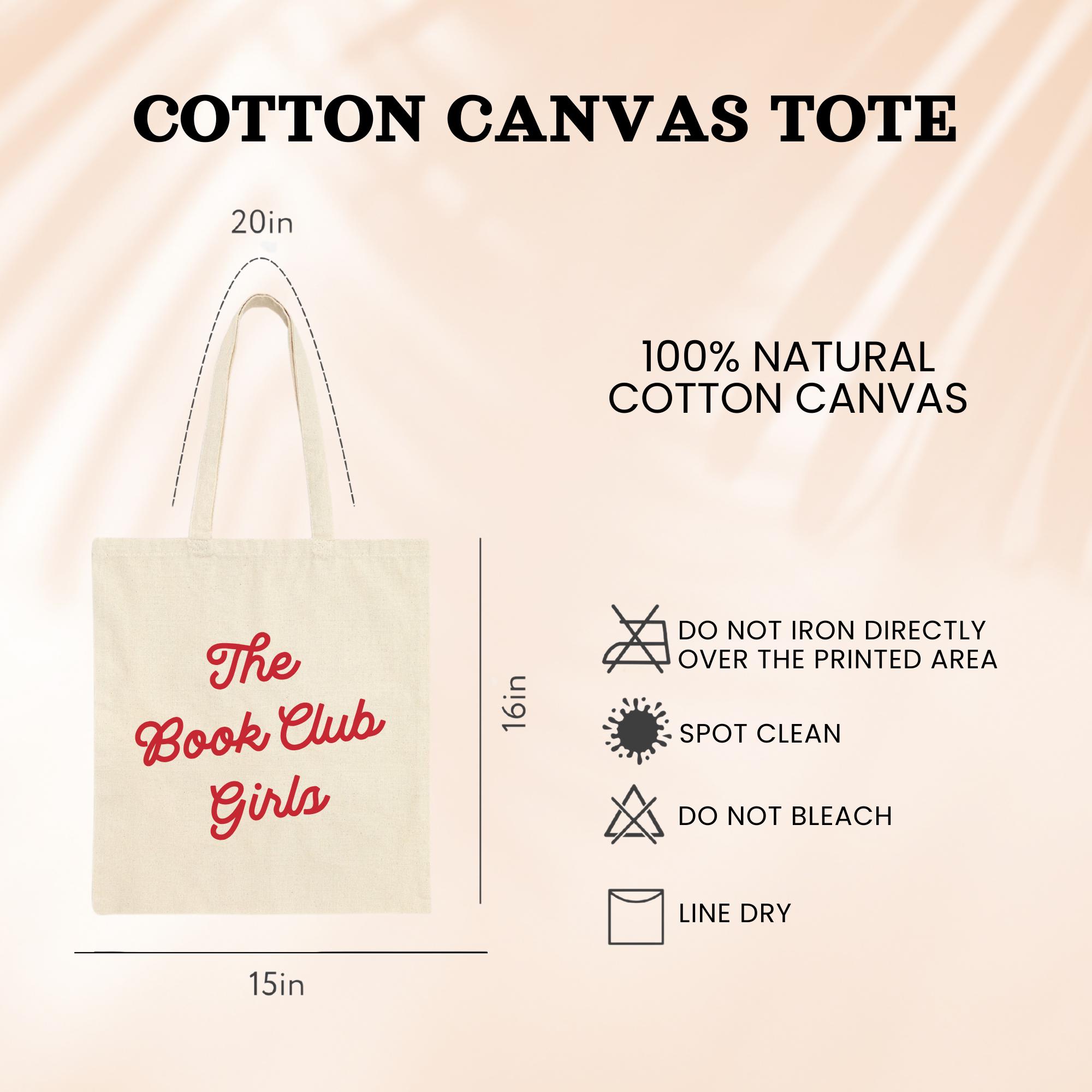 The Book Club Girls Tote Bag for Book Club Gifts Bookish Bag for ...