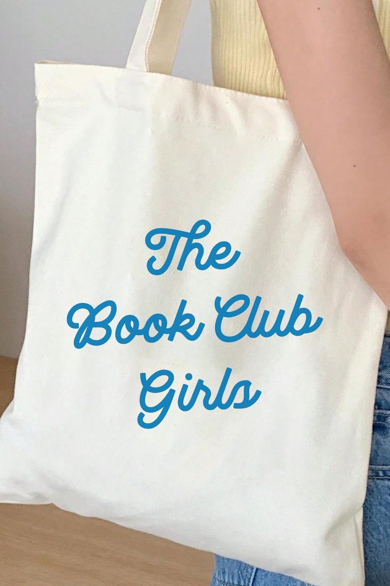 The Book Club Girls Tote Bag for Book Club Gifts Bookish Bag for ...