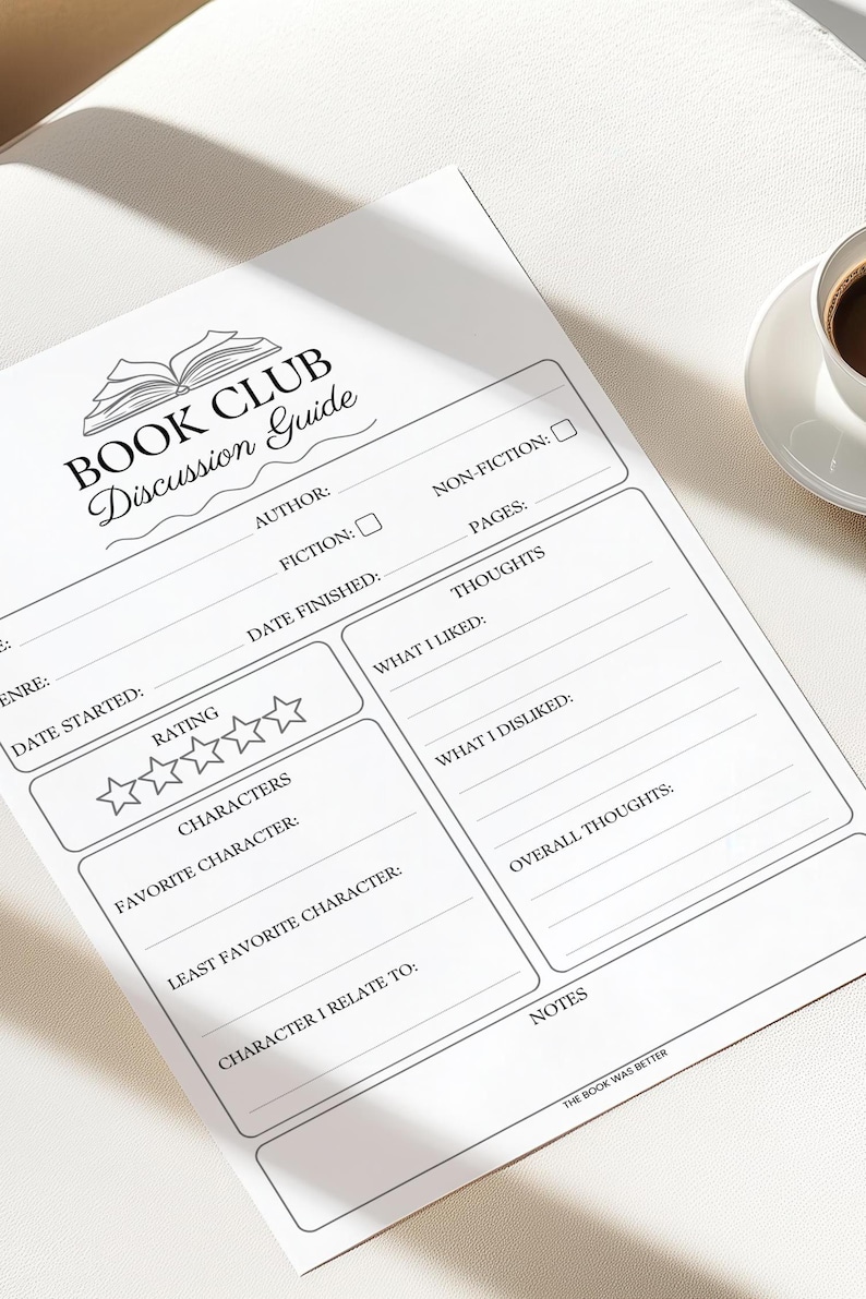 Book Club Discussion Guide Book Club Icebreaker Book Club Activities ...