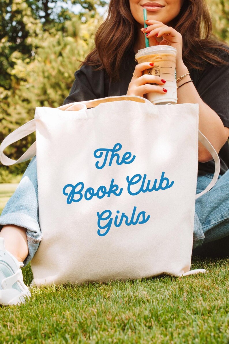 The Book Club Girls Tote Bag for Book Club Gifts Bookish Bag for Reading Squad Gift for Bookish ...