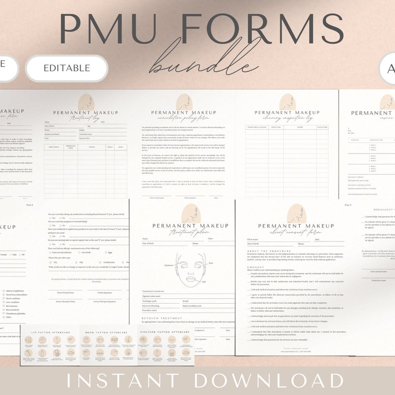 Pmu Consent Form - Etsy