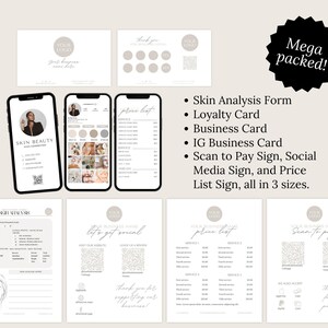 Facial Consent Form, Facial Consultation Form Includes Skin Analysis ...