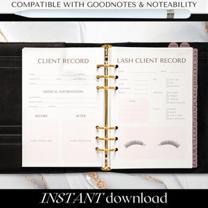 Lash Client Record Book Digital Lash Consent Form Digital Lash Tech ...
