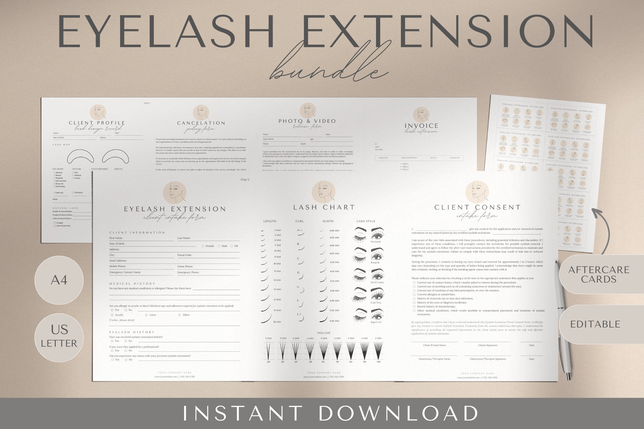 Lash Consent Forms - Lash Extension Consent Forms Eyelash Extension ...