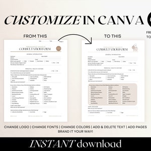 Pmu Consent Forms Permanent Makeup Consent Form Pmu Client - Etsy