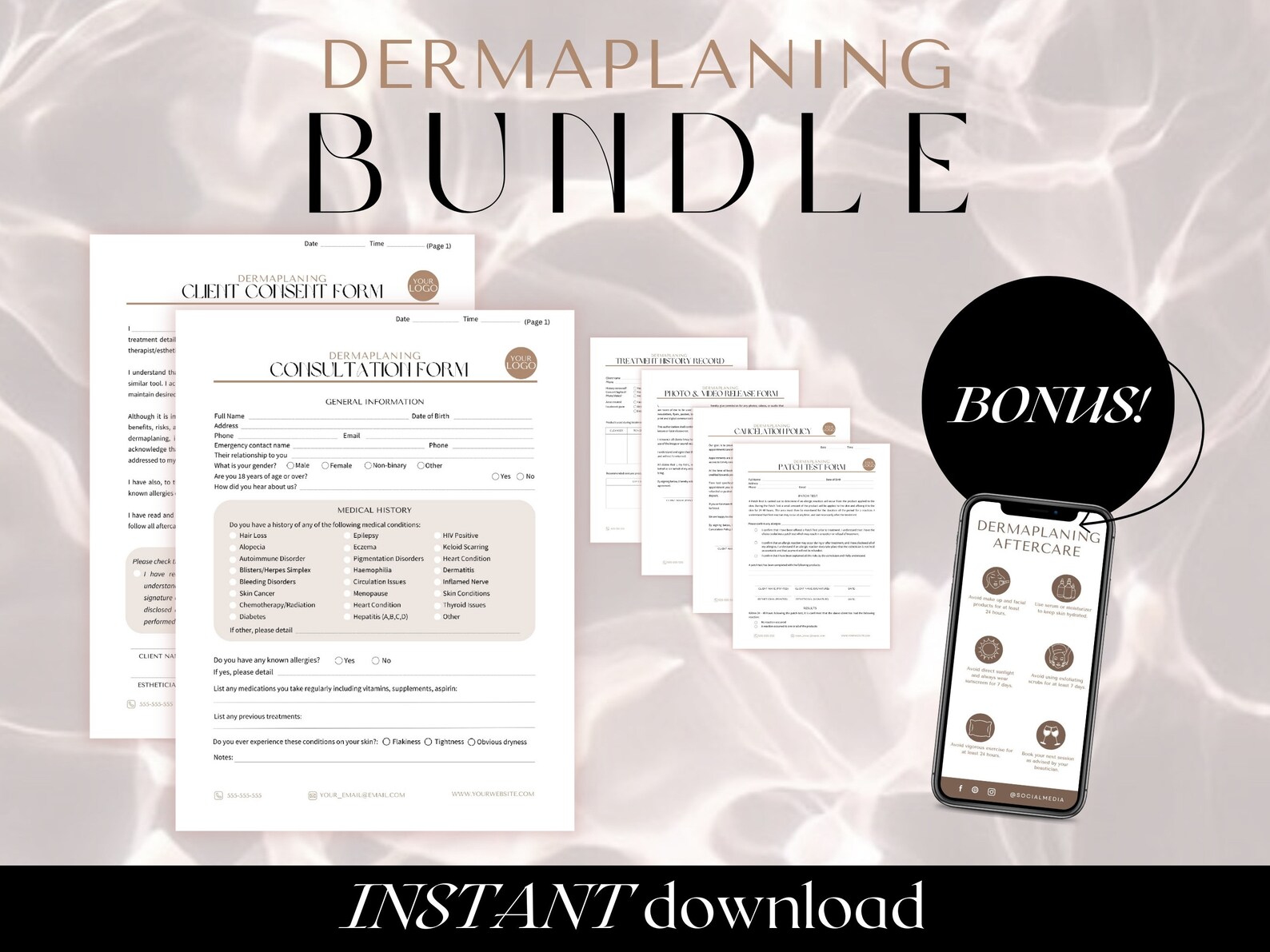 Dermaplaning Forms Dermaplaning Consent Form Dermaplaning - Etsy
