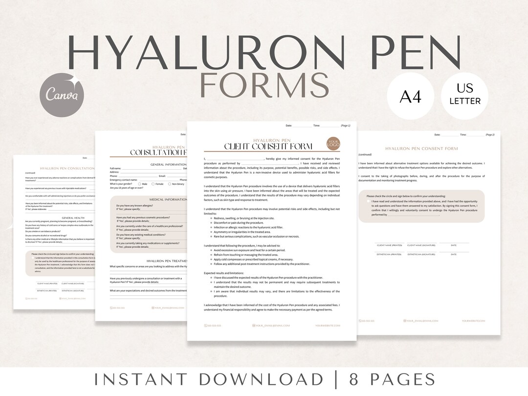 Hyaluron Pen Consent Form Hyaluronic Acid Pen Consent Form Hyaluronic ...