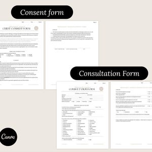 PMU Consent Forms - Permanent Makeup Consent Form, Client Forms, Pmu ...