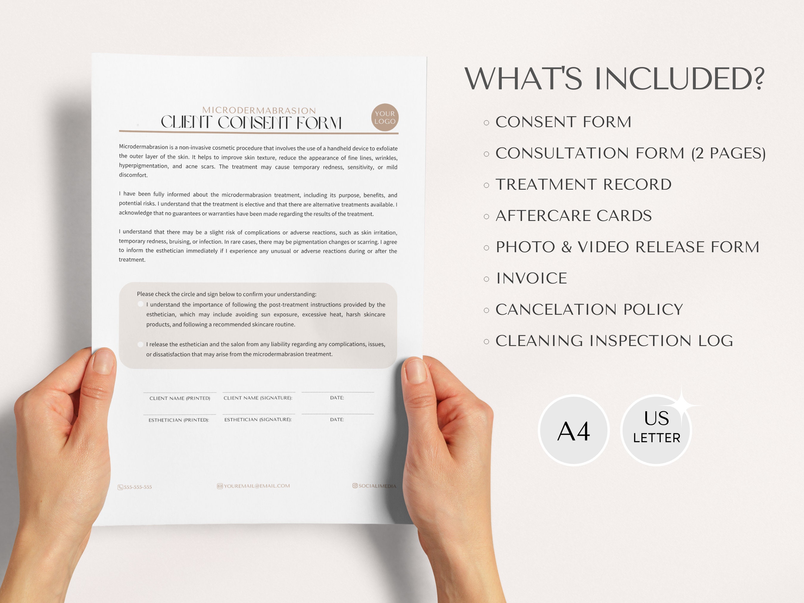 Microdermabrasion Consent Forms - Microdermabrasion Consultation Forms ...