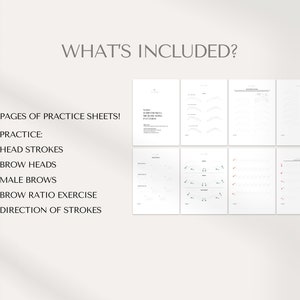 Microblading Pattern - Nano Brow Pattern, Microblading Practice Sheets ...