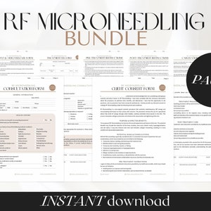 RF Microneedling Consent Forms RF Microneedling Intake Form Microneedle ...
