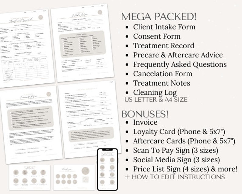 IV Therapy Form Template Bundle - Elective IV Infusion Consent Form, IV ...
