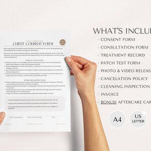 Nail Consent Forms Nails Consultation Form, Form Nail Extensions, Paper ...