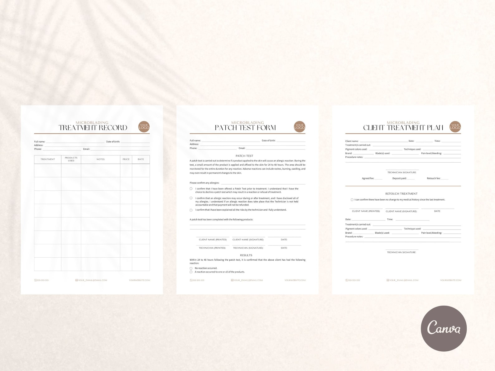 Microblading Consent Forms - Microblading Client Consent Form, Microblading Agreement Form ...