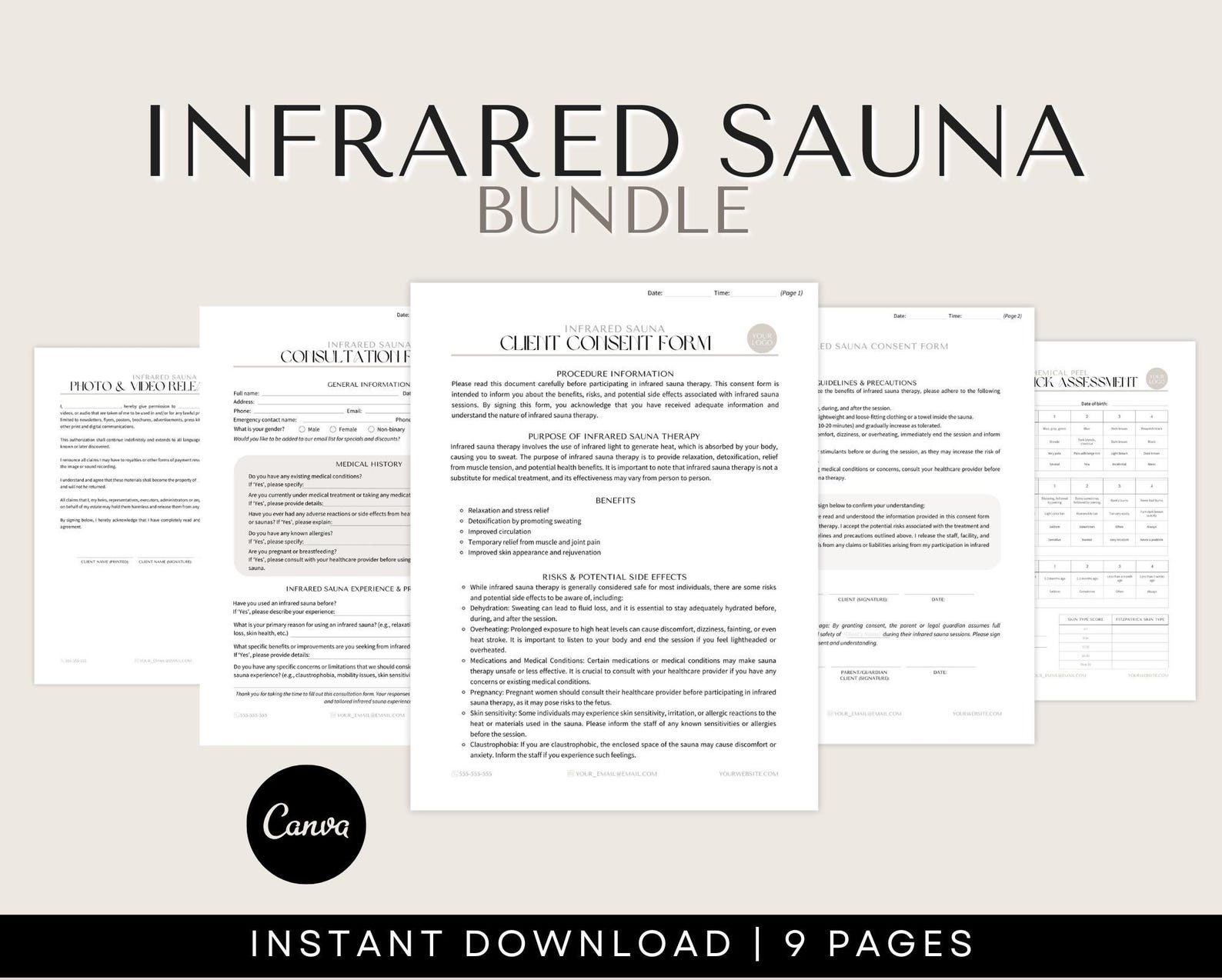 Infrared Sauna Consent Forms - Infrared Sauna Form Detox Sauna Intake ...