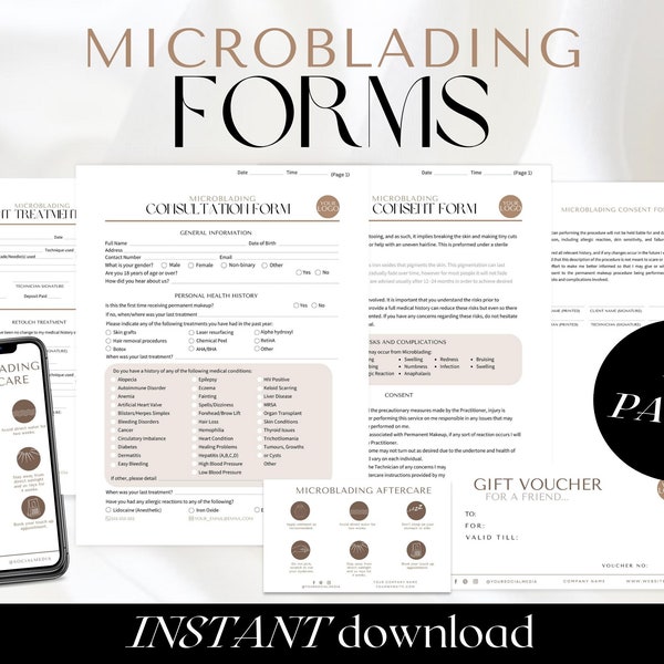 Waxing Consent Forms - Etsy