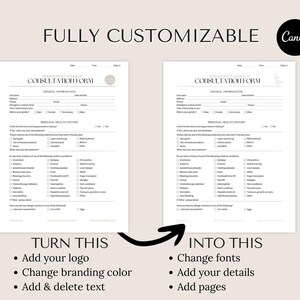 PMU Consent Forms - Permanent Makeup Consent Form, Client Forms, Pmu ...