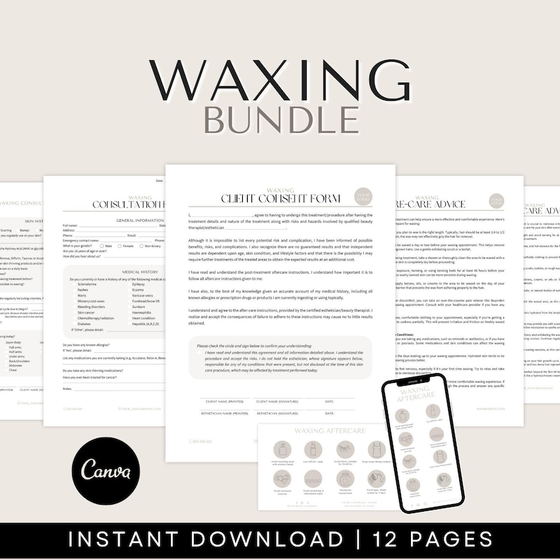 Aftercare Waxing Poster - Etsy UK