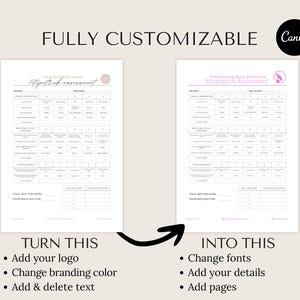 Fitzpatrick's Skin Type Questionnaire Form, Fitzpatrick Scale, Editable ...
