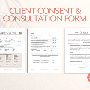 Bb Glow Consent Forms Bb Glow Intake Form Bb Glow Waiver Bb Glow Facial ...