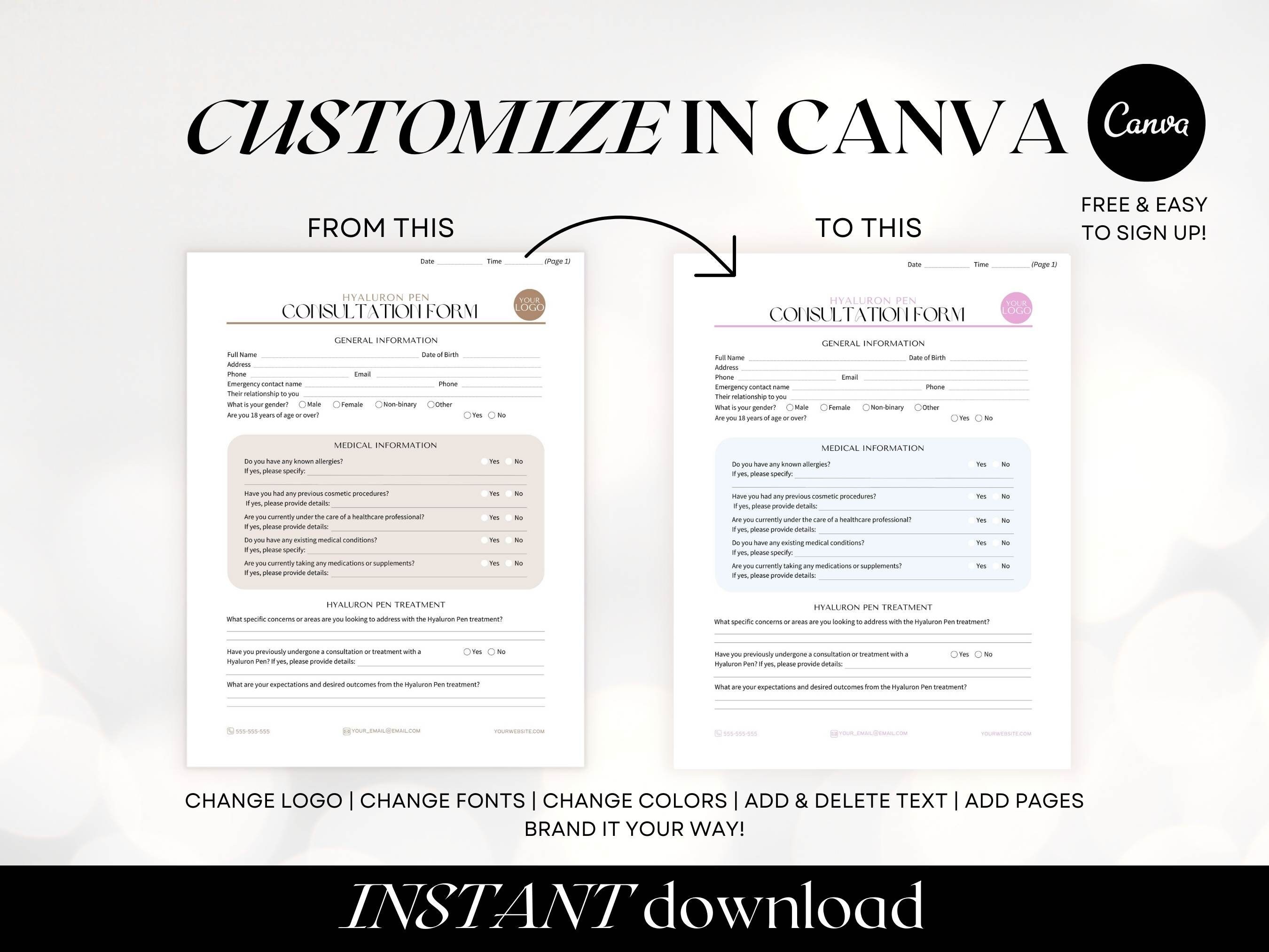 Hyaluron Pen Consent Form - Hyaluronic Acid Pen Consent Form Hyaluronic ...