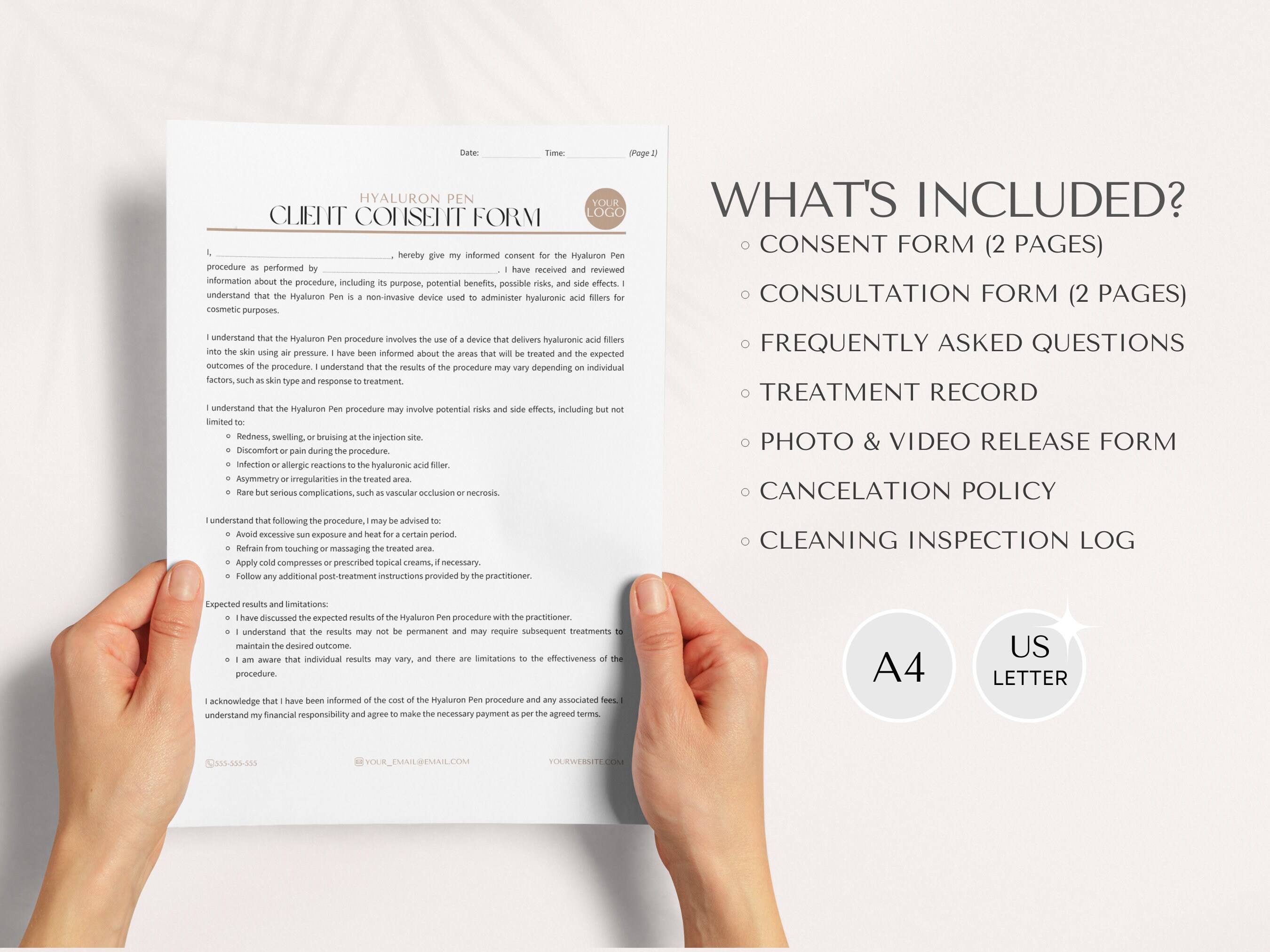 Hyaluron Pen Consent Form - Hyaluronic Acid Pen Consent Form Hyaluronic ...