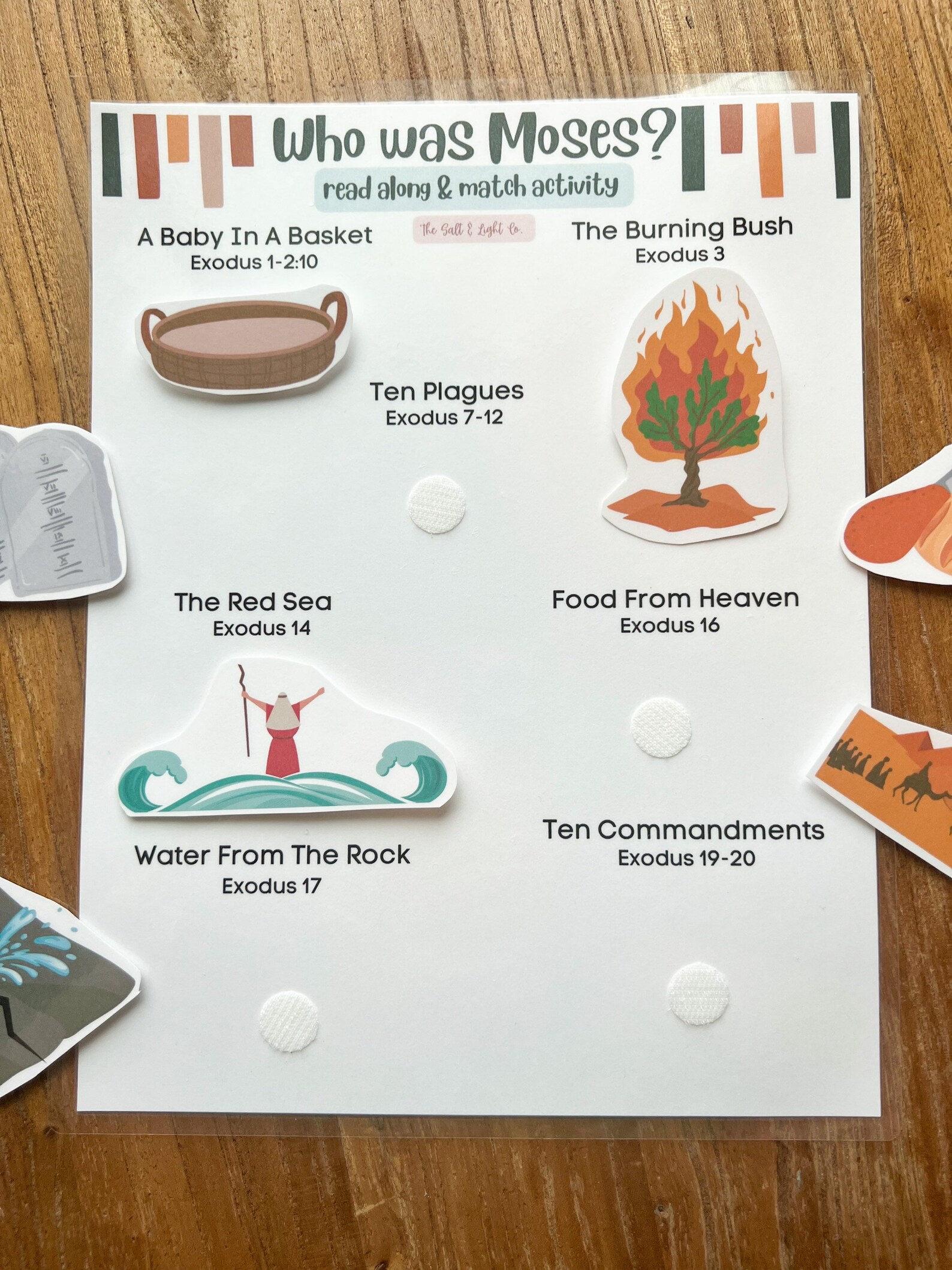 Moses and the 10 Commandments, Worksheets, Homeschooling, Sunday School ...