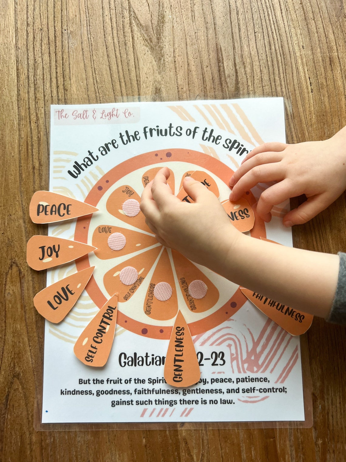 Fruit of the Spirit Activity Sheet, Homeschool, Extra Curriculum ...
